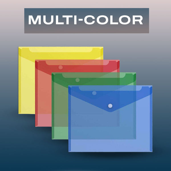 File Folders A4 Plastic Wallets Documents School Office Stationary Pap ...